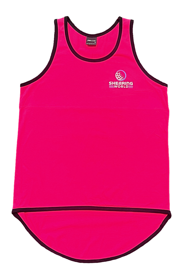 "NEW" Shearing World Coloured Cotton Singlets