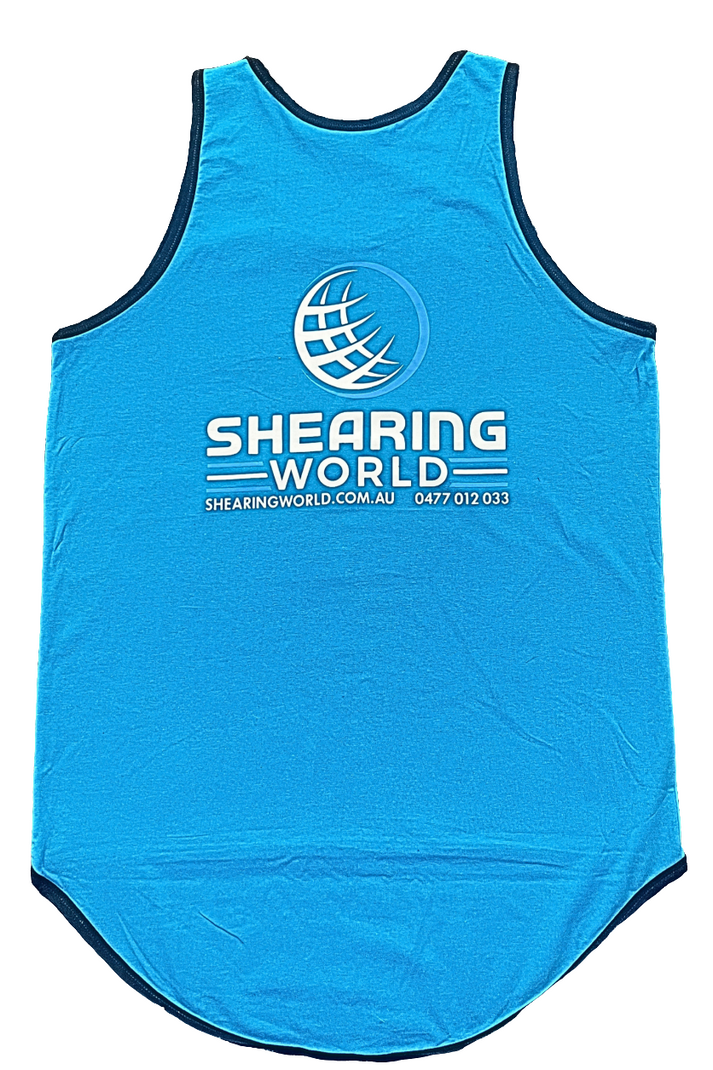"NEW" Shearing World Coloured Cotton Singlets